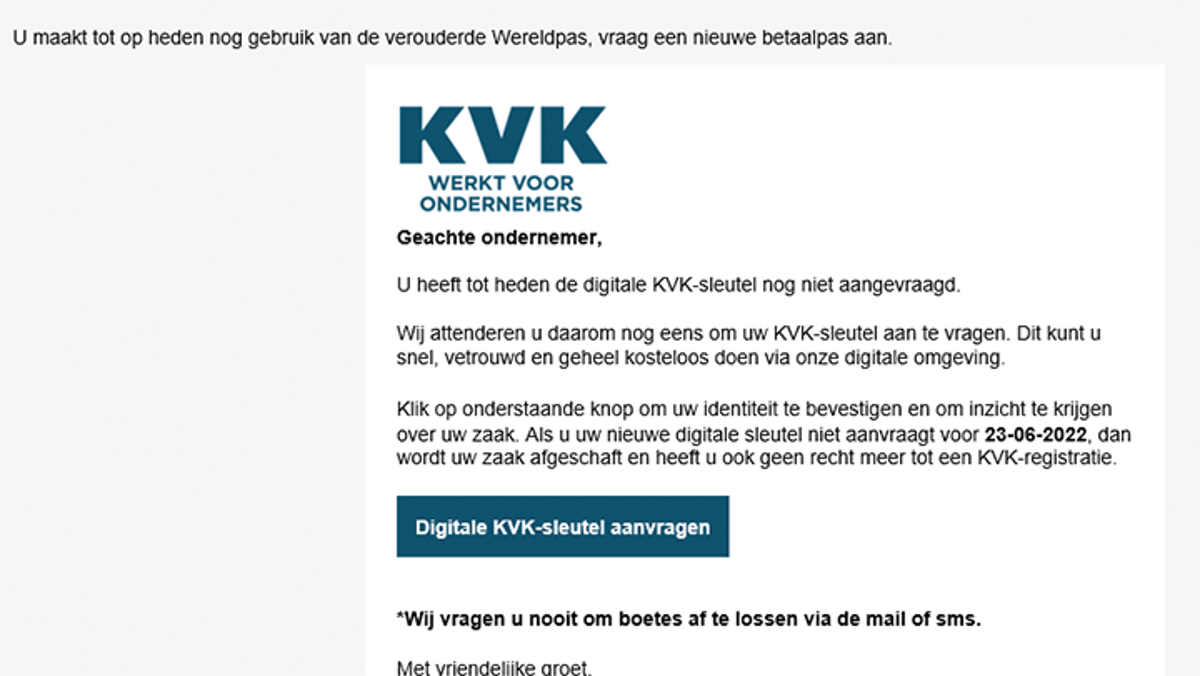 Did KVK really send this email? | KVK